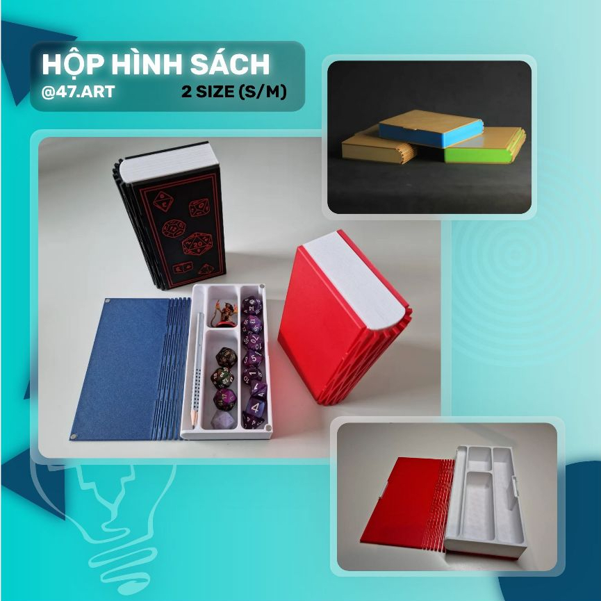 Fake book box [GENUINE 47.Art - 3D PRINTED] Hidden boxes, decorative ...