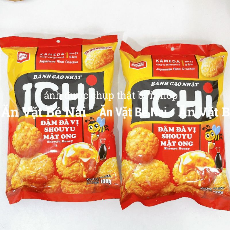 Ichi Japanese Rice Cake Kameda Honey Flavor (100g Pack), Japanese Rice ...
