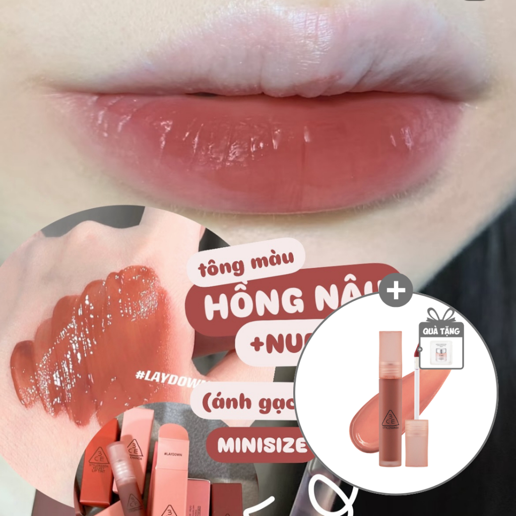(minisize) 3ce Lay Down Lipstick | Shopee Malaysia