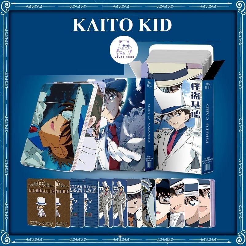 Available/new (2) Kaito Kid 1412 / Box of 55 laser cards Conan Famous ...