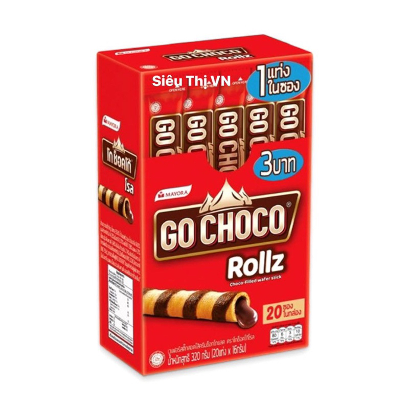 Go Choco Chocolate Waffles box 280g (20 bars x 14g) | Shopee Malaysia