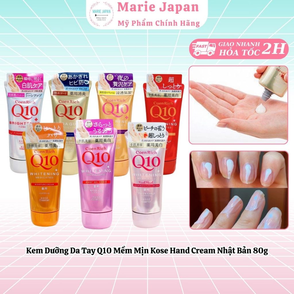 Q10 Soft and Smooth Hand Cream Kose Hand Cream Japan 80g Tube | Shopee ...