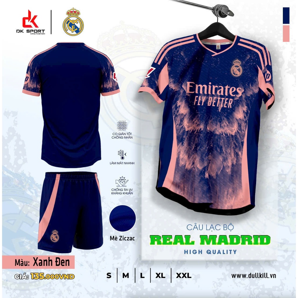 Real blue-orange football kit DK-2025 sesame elastic | Shopee Malaysia