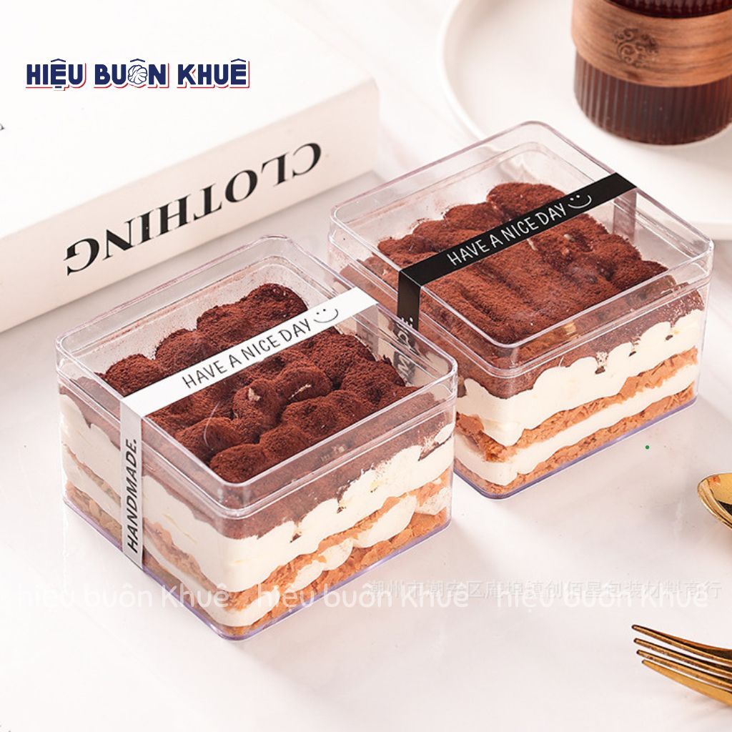 10 Mica Plastic Cups for Cookies, Cold Cakes, Mousse, Tiramisu, Cookies ...