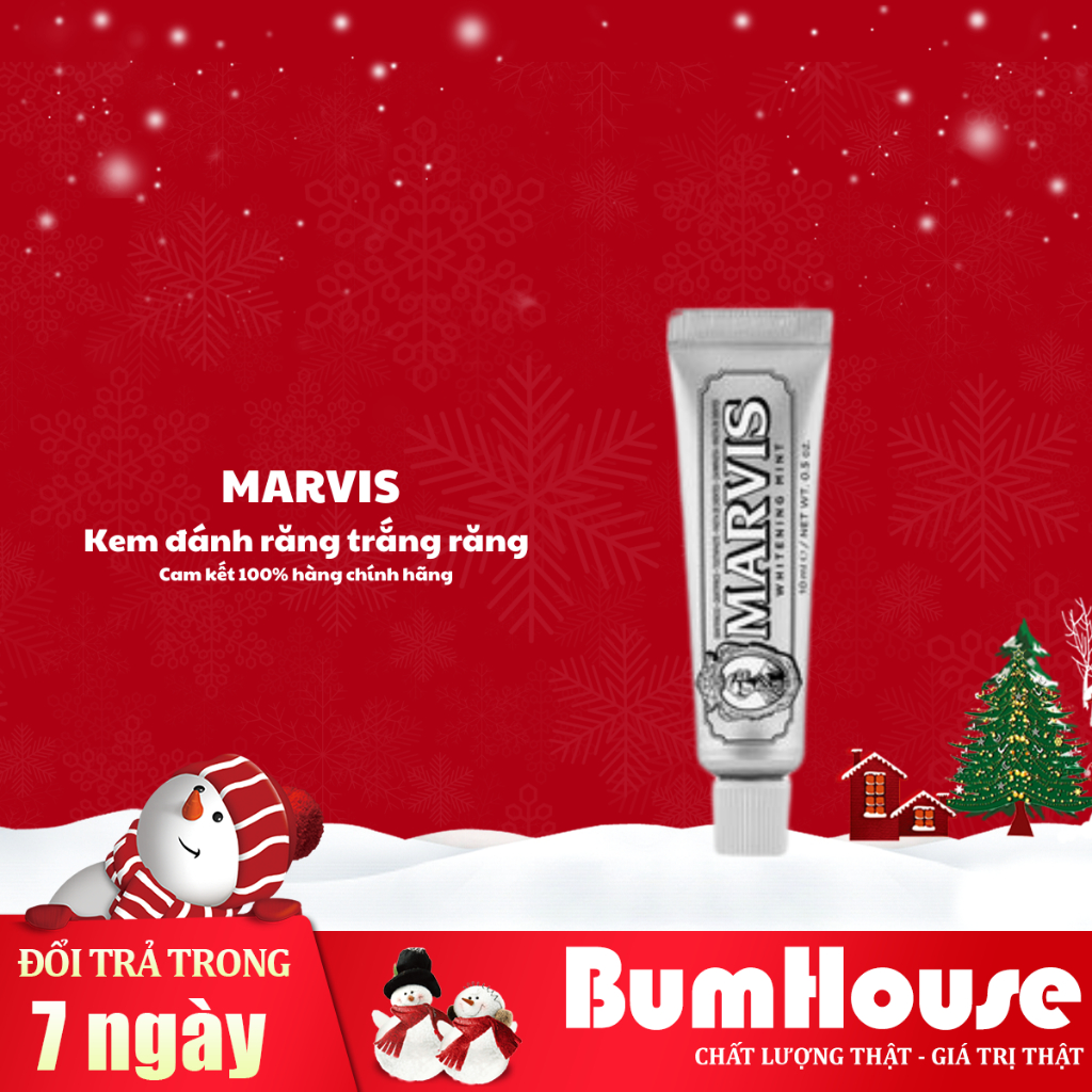 [Mini size 10ml] Marvis Whitening Toothpaste for Whitening and ...