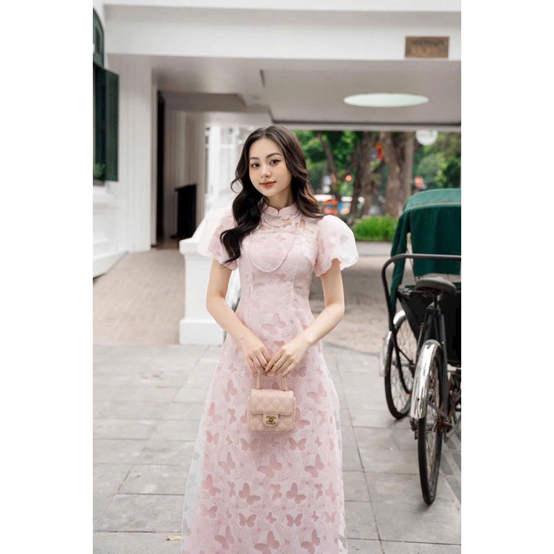 Renovated Ao Dai with Exquisite Details, Easy to Coordinate, Puff ...