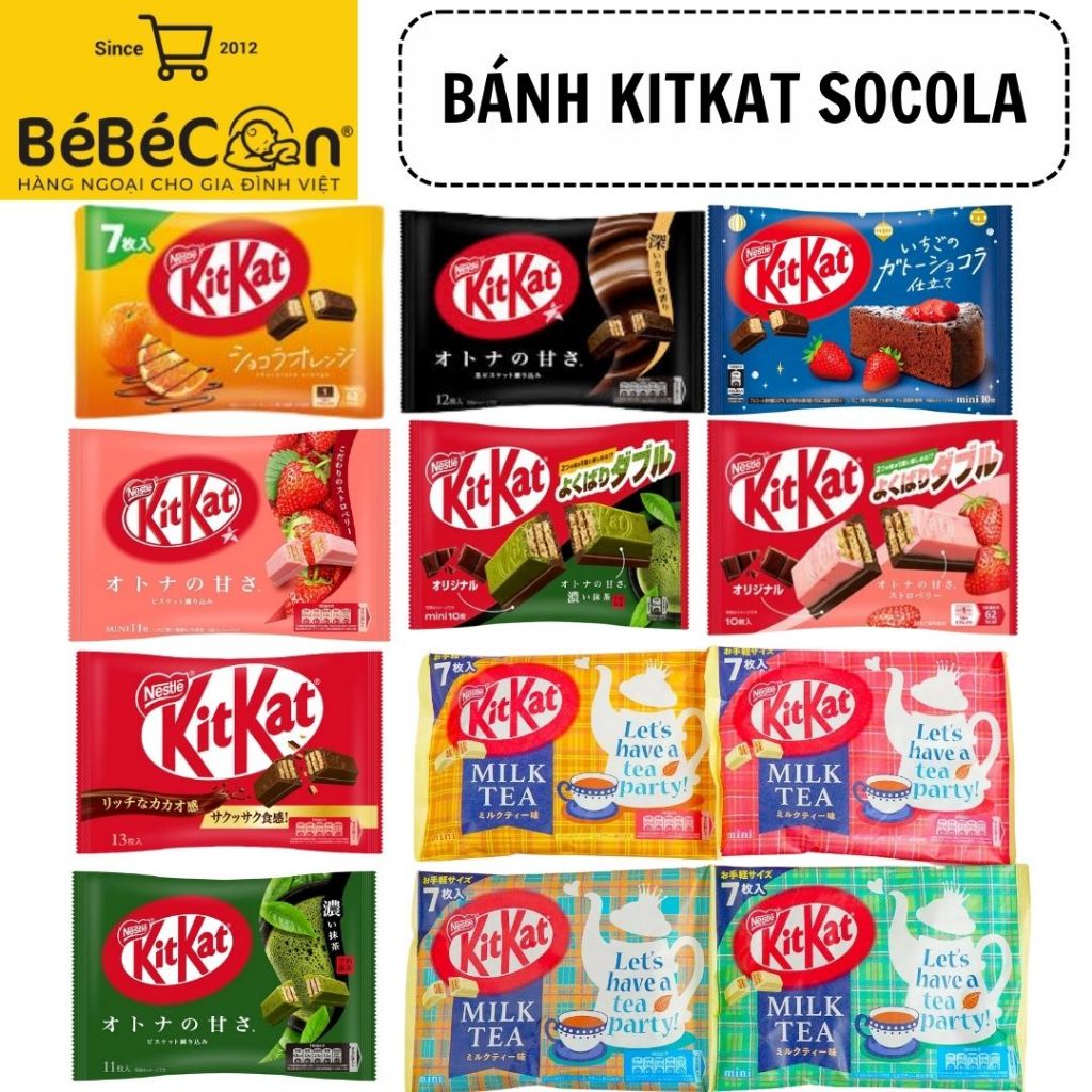 [MIX FLAVOR BAG_FREE CANDY] Japanese Domestic Chocolate Kitkat in Many ...