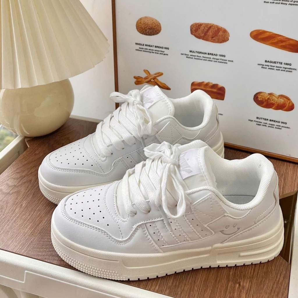 Snaker women's sneakers, soft leather, smiley face, QC product, Full ...