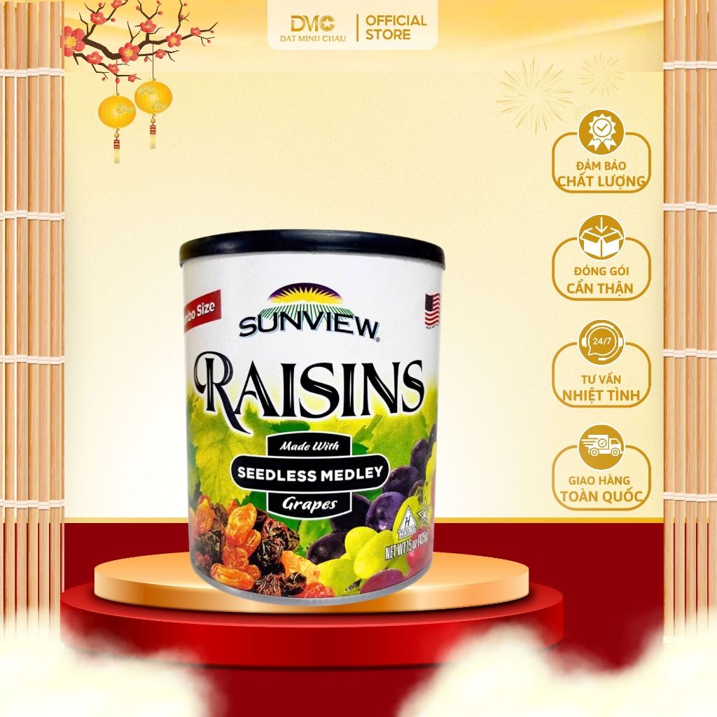 Sunview Raisins Mixed Flavor 425gram Can Box | Shopee Malaysia