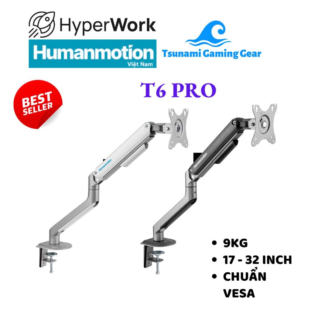 Monitor stand/Human Motion T6 Pro/ T6 Pro Dual monitor Arm | Shopee ...