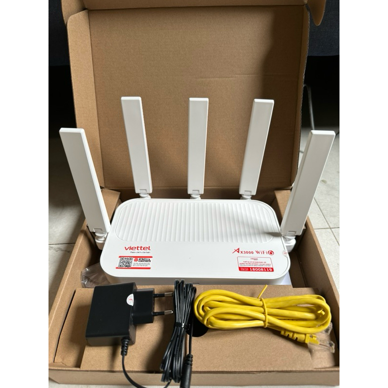 Mesh wifi 6 Viettel ZTE AX3000 - Mesh wifi ZXHN HV3601P V9.3 (5 antennas 5 antennas) used ...