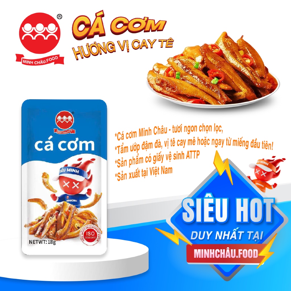 [1 Box of 20 packs] Minh Chau Food Anchovies are fresh, delicious ...