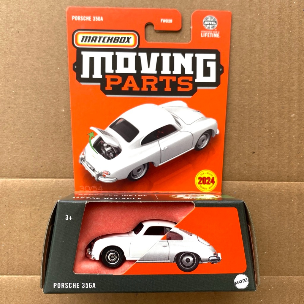 Matchbox Porsche 356A model car, Moving Parts, genuine Mattel | Shopee ...