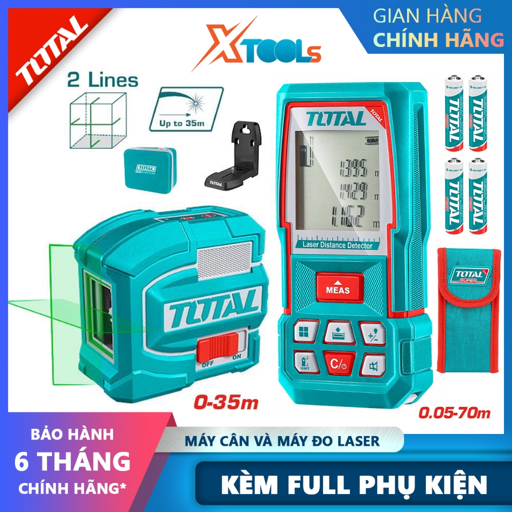 Total TOSLL0401 distance meter Combo & TLL blue laser level meter156601 ...