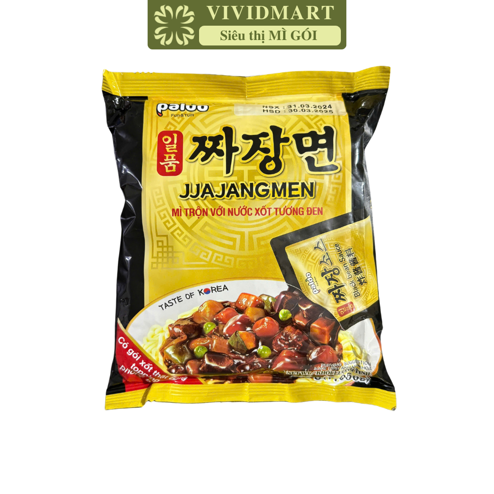 [RETAIL PACKAGE]-PALDO- Imported Jjajangmen black bean sauce noodles (with real sauce package ...