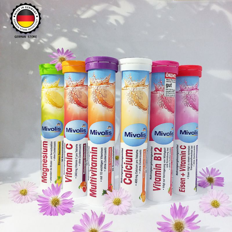 Mivolis Genuine German Vitamin and Mineral Supplement Effervescent ...