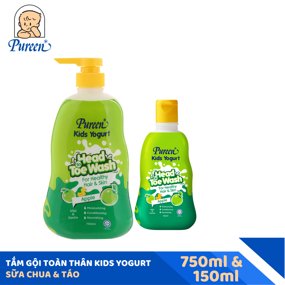 Pureen Body Wash with Yogurt Essence & Apple (150ml/750ml) | Shopee ...