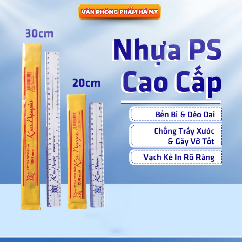 Kim Nguyen Hard Plastic Ruler, MICA Number Ruler with Clear Printing ...
