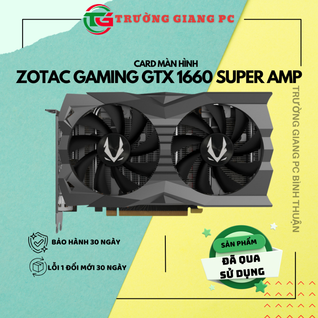VGA MONITOR CARD ZOTAC GAMING GeForce GTX 1660 SUPER AMP - 2ND | Shopee ...