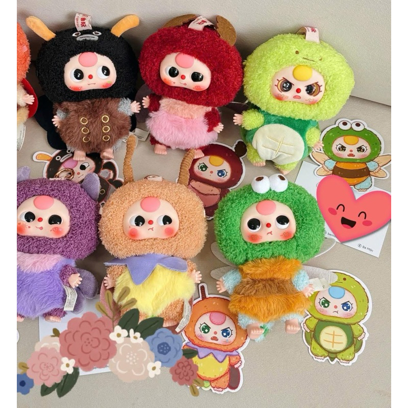 [GENUINE] Blindbox baby three insect keychain, super cute baby three ...
