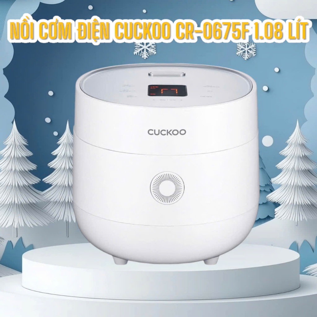 Cuckoo CR-0675F rice cooker, WHITE color, 1.08L capacity | Shopee Malaysia