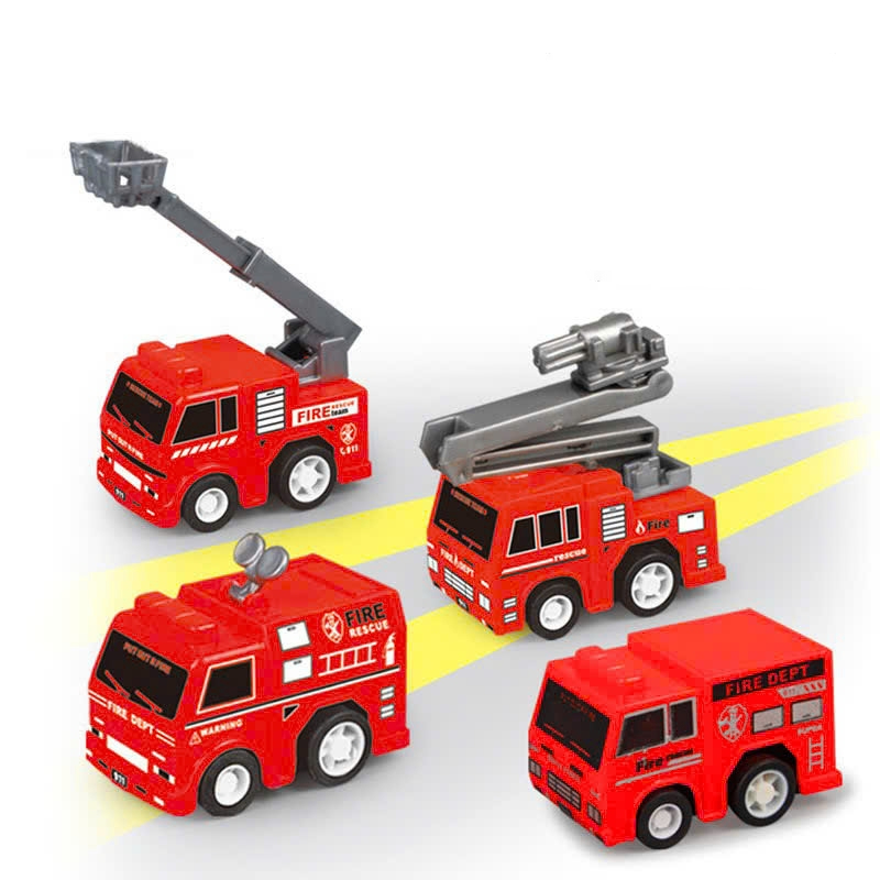 Small and cute wind-up mini toy car set for children with many designs ...