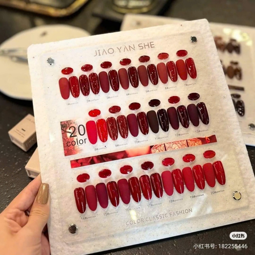 Red LIGHTNING & Brown JIAO YAN SHe 20 colors. Comes with free chart ...