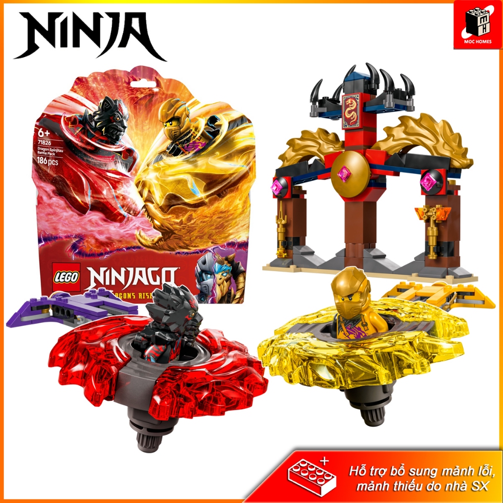 [GENUINE] Ninjago Dragon's Rising assembly toy Arin and the evil Dragon ...