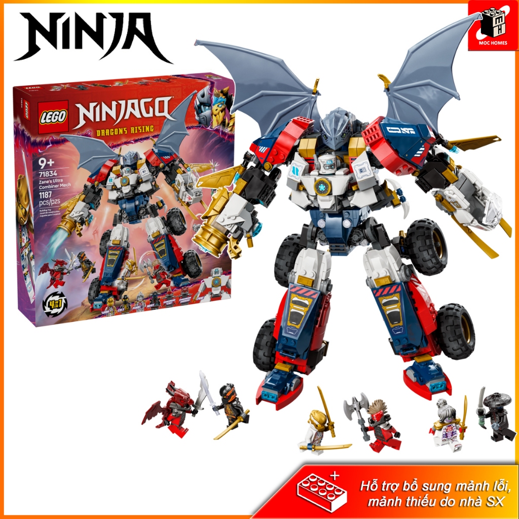Ninjago Dragon's Rising Zane's Ultra Combiner Mech 71834 | Shopee Malaysia