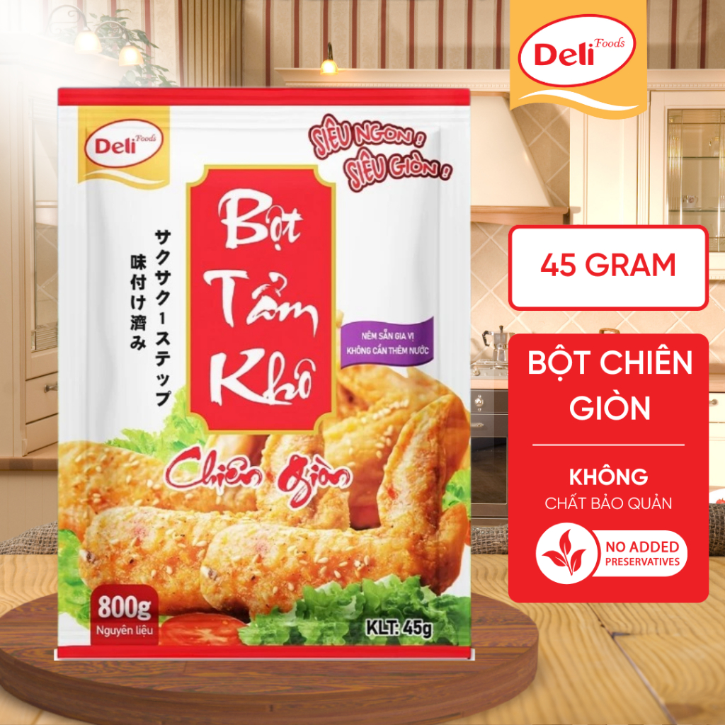 Deli Foods Crispy Fried Flour 45g/Pack, Fried Chicken, Shrimp, Crispy ...