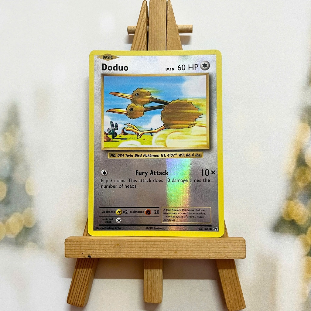 Pokemon Doduo 69/108 picture cards - Odd cards XY: Evolutions Common ...