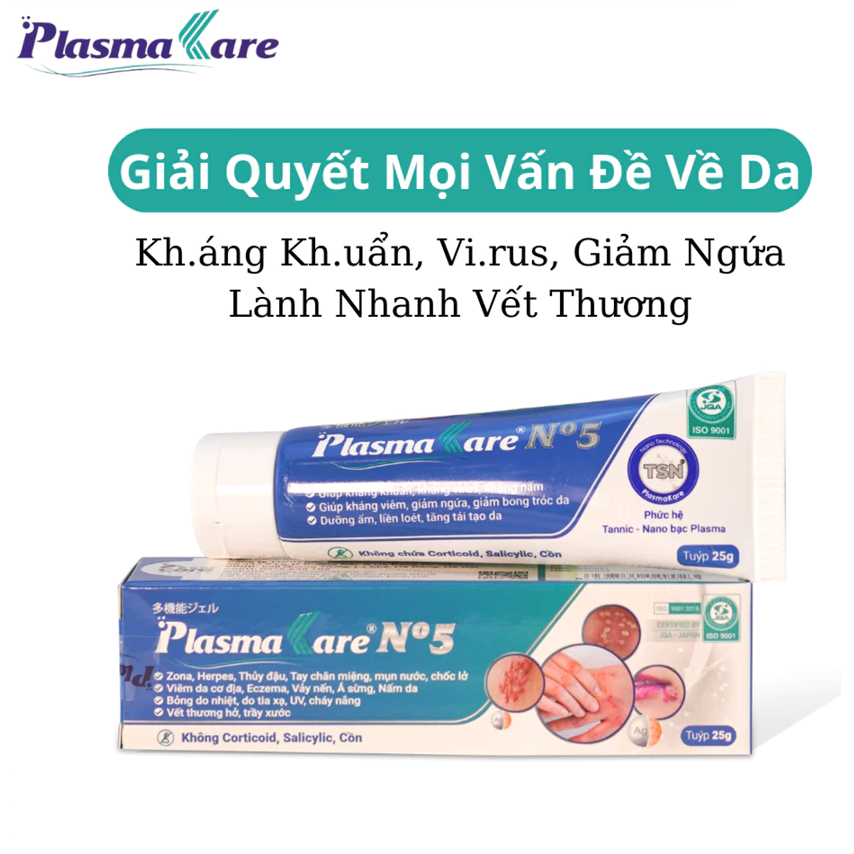 Plasmakare No5 Nano Silver Skin Cream Reduces Itching, Soothes Skin ...