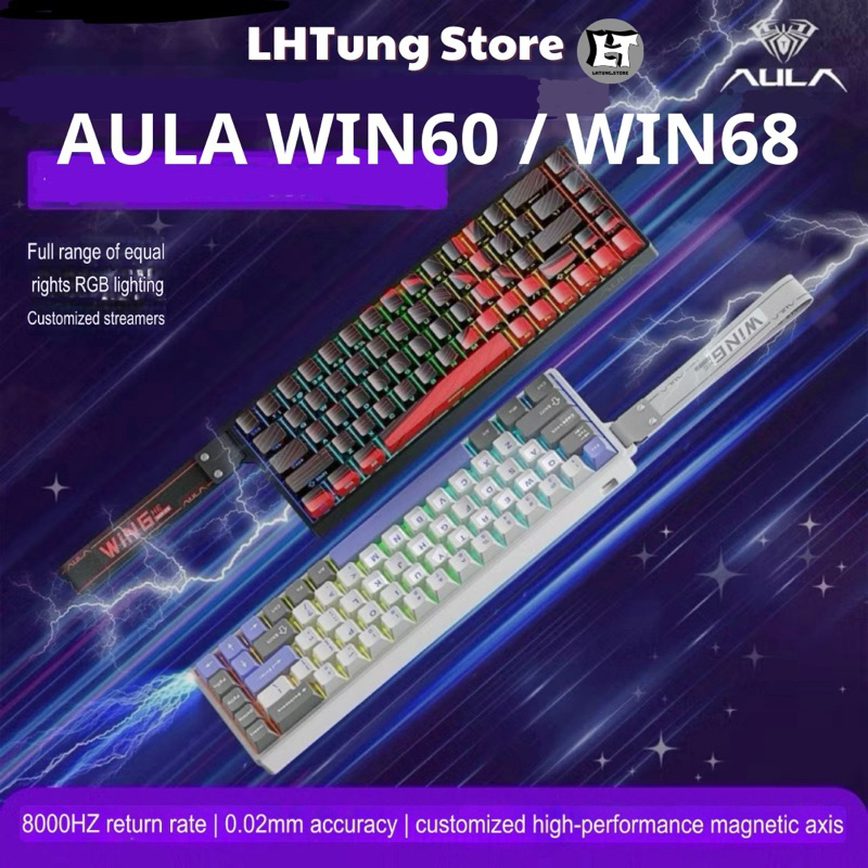[READY Delivery] AULA WIN60 mechanical gaming keyboard | Win68 HE ...