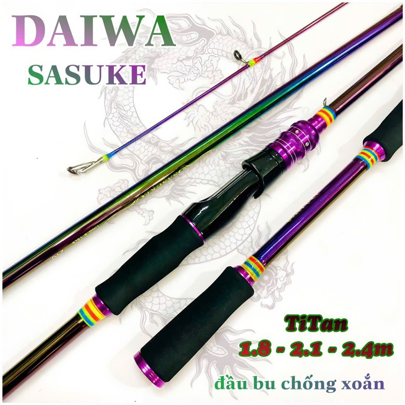 Carbon TITAN horizontal and vertical lure fishing rod (DAIWA) FULL BODY ...