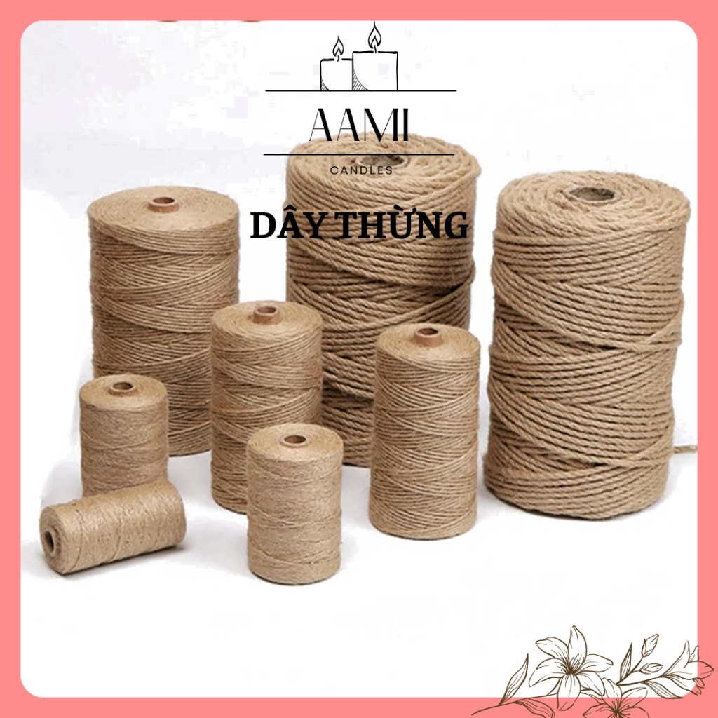 [MULTIPLE Sizes/odd] 10 METERS Rope/jute rope/sedge rope to decorate ...