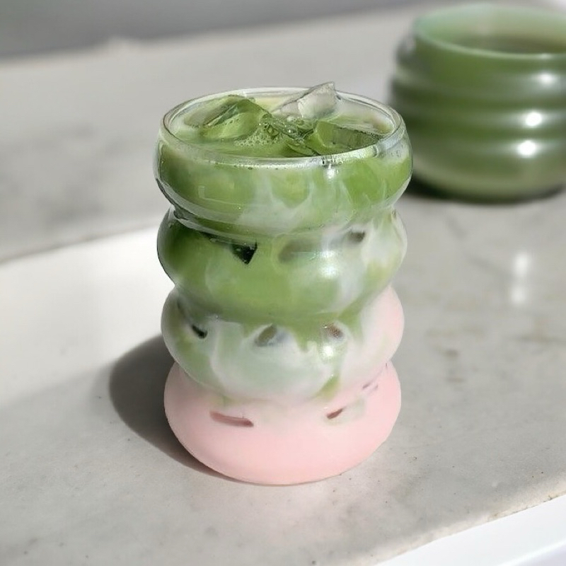 Lightweight Coffee - Matcha Glass Cup 300ml | Shopee Malaysia