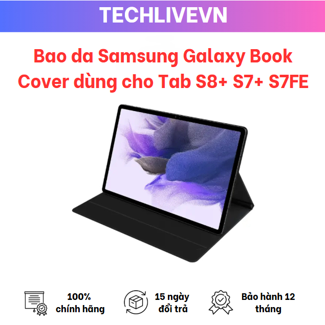 Samsung Galaxy Book Cover for Tab S8+ S7+ S7FE - Genuine product New ...