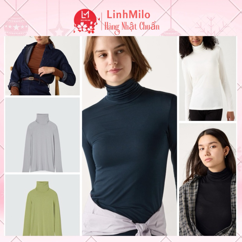 Japanese heattech turtleneck thermal shirt model 2024 (Japanese ...