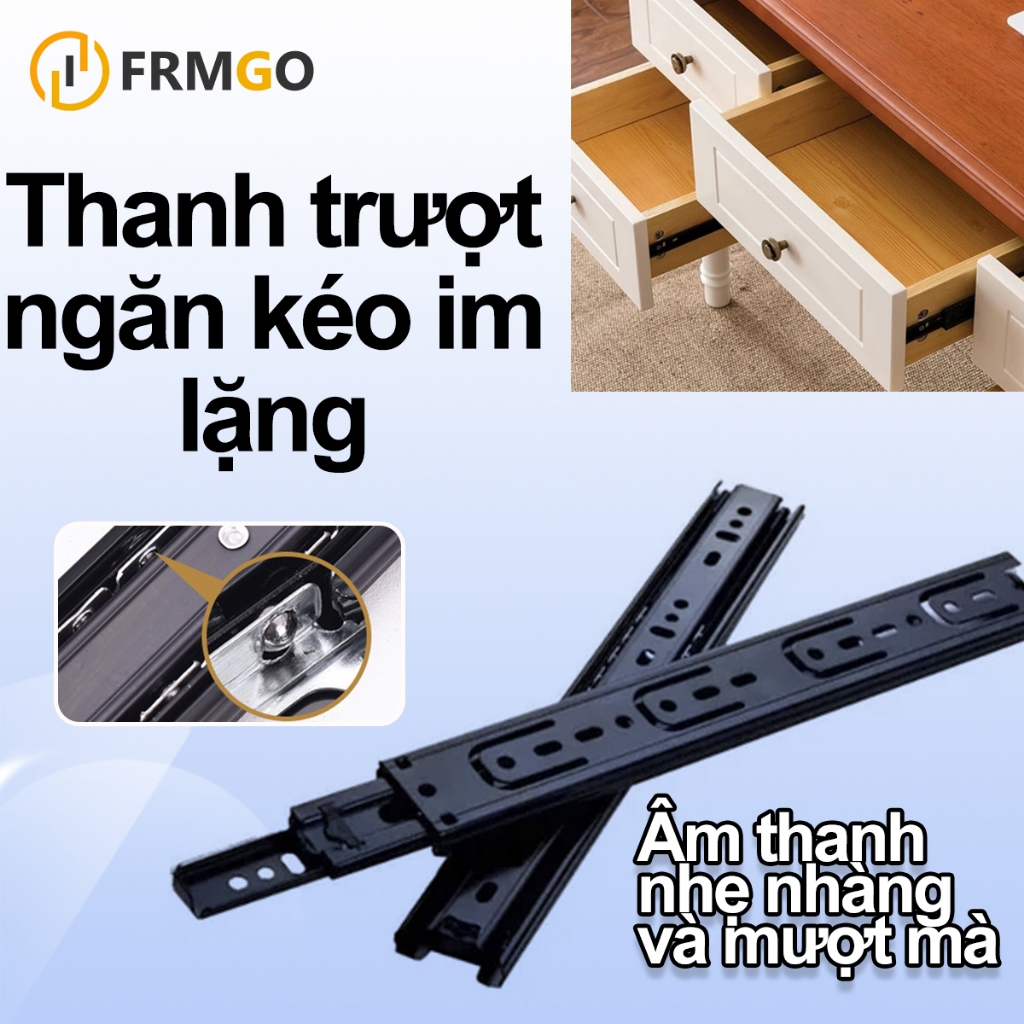 3-tier ball rails pull smoothly, 2-tier cabinet drawer sliding rails ...