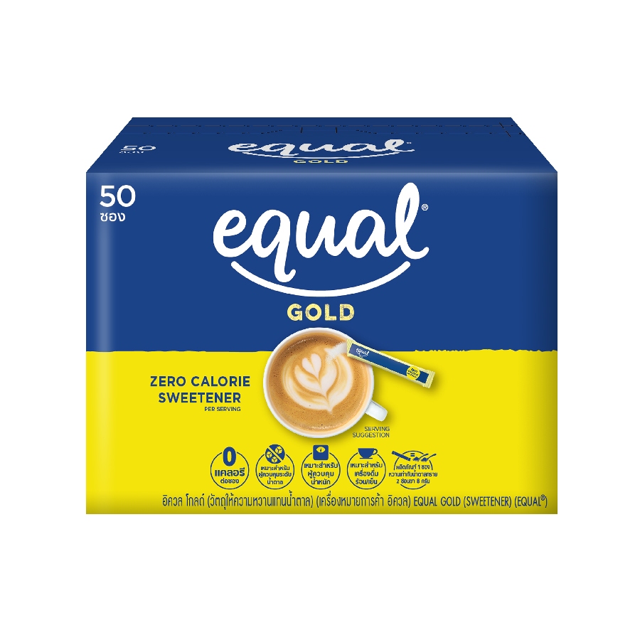 Equal + GOLD BOX 40gram / 50 packs + ERYTHITOL Zero Calorie Sweetener ...