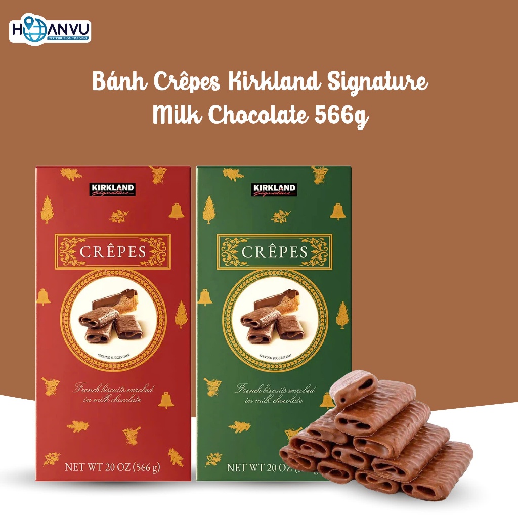 Kirkland Signature Crepes Milk Chocolate Covered Cookies 566g | Shopee ...