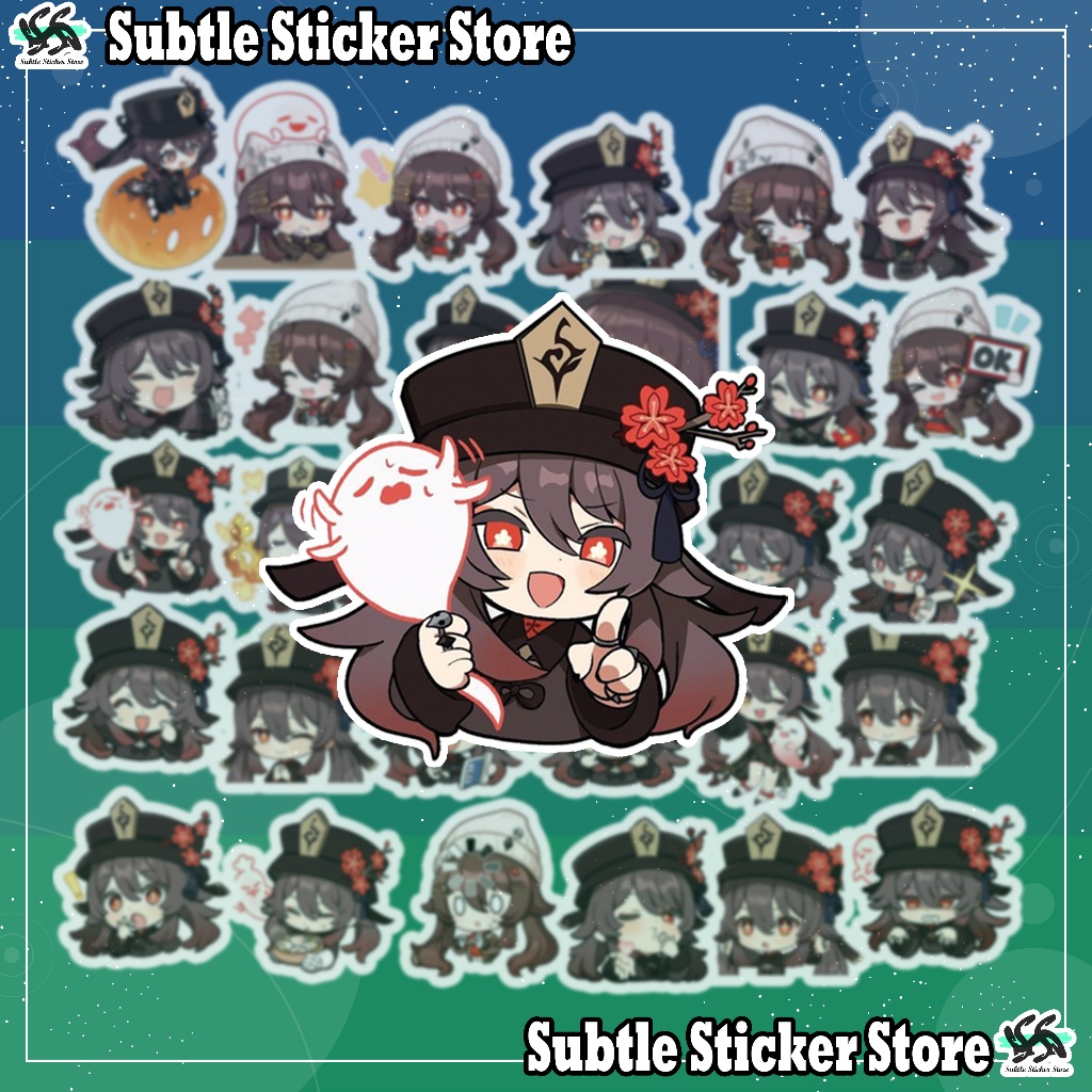 [Genshin Impact] - Set 10/15/20/30 Sticker Hutao game GI super cute ...