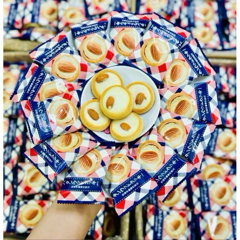 Japanese Almond Cookies 2 Colors Blue and Red 500g | Shopee Malaysia