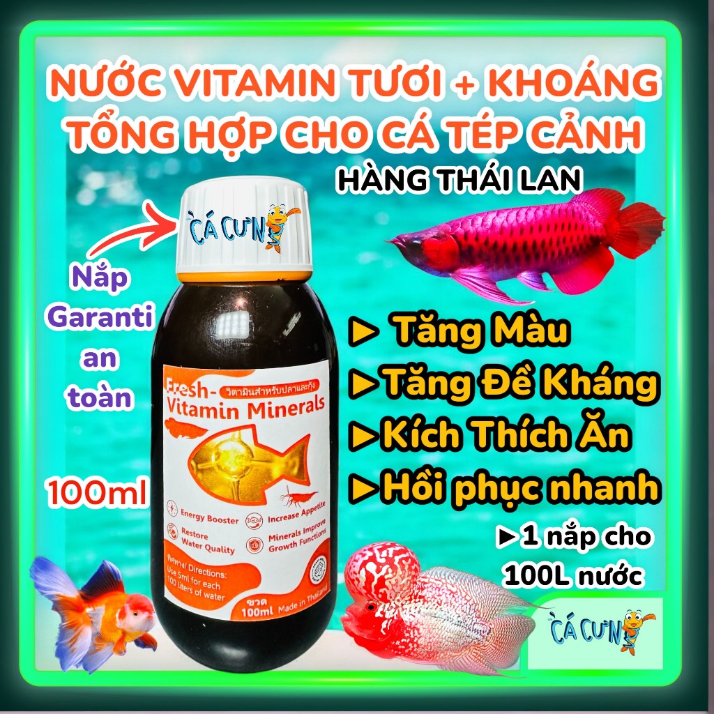 Fresh MINERAL VITAMINS super increase fish resistance - Vitamins for ...