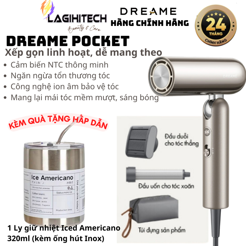 Dreame Pocket Foldable Dryer and Styler International Version - Genuine ...