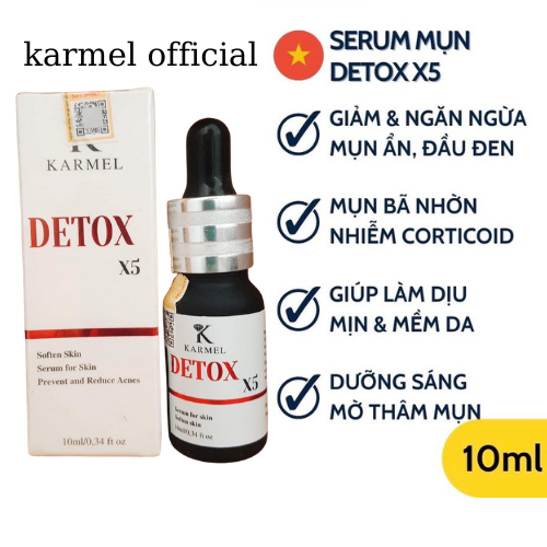 Detox Acne Serum X5 10ml karmel cosmetics (kamel) reduces Hidden Acne ...