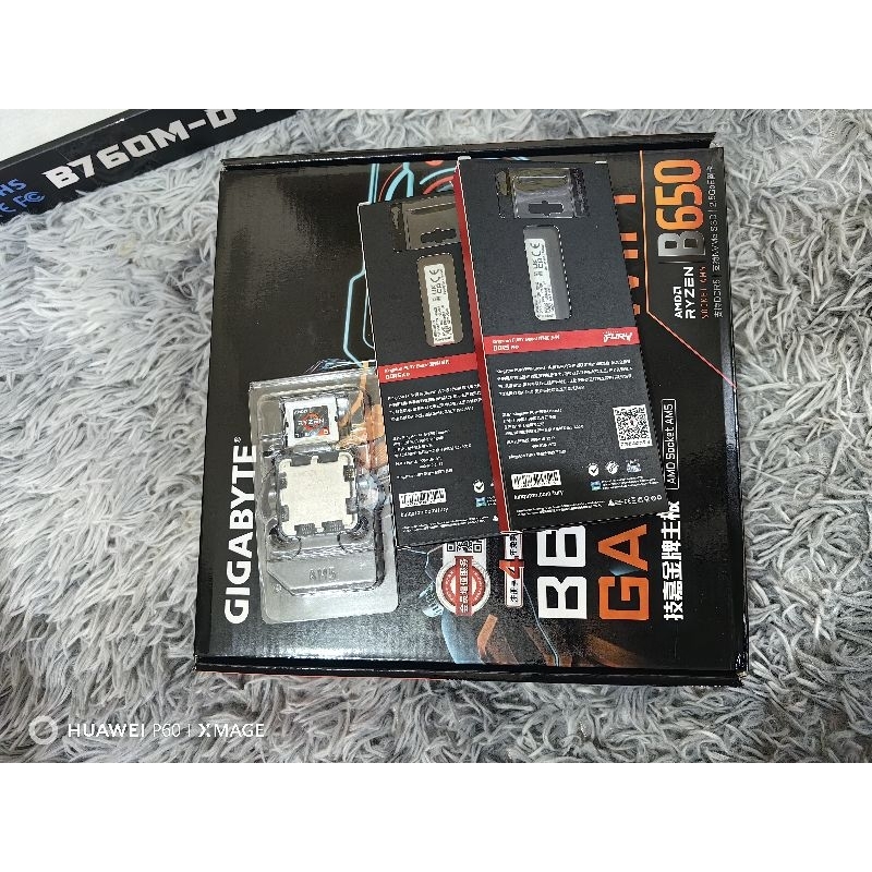 Combo Main Gigabyte B650m Gaming Wifi + Old AMD Ryzen 5 7600x tray Cpu ...