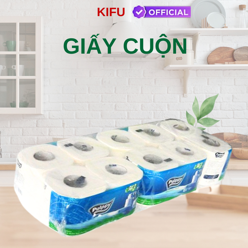 Pulppy Toilet Tissue 10 Rolls Premium 2-Layer Multi-Purpose Tissue ...