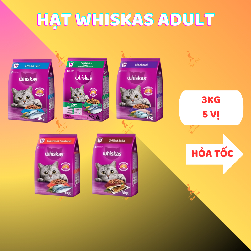 Whiskas Adult granules new flavor - large package of Adult cat food ...