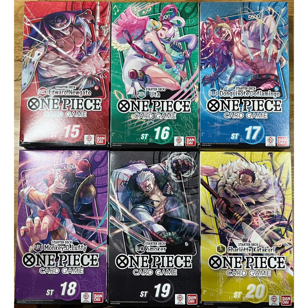 [Genuine] One Piece Card Game - Starter Deck ST15 - ST20 with booster ...